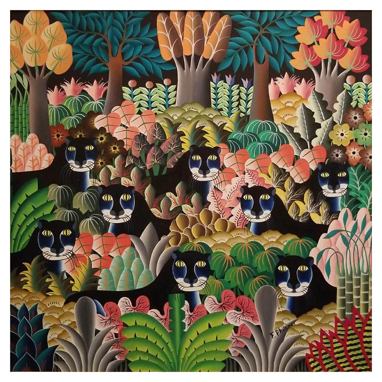 The Reception by Gerard Valcin - The Haitian Collection