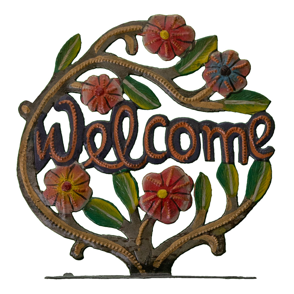 Freestanding Painted Welcome Tree – The Haitian Collection