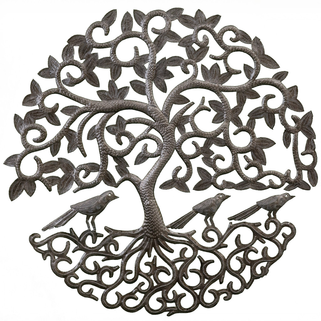 3 Grounded Birds under Curl Tree – The Haitian Collection